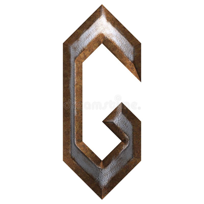 3D Rendered Illustration.Rusty Gothic Font.Vector Alphabet. Stock Image ...