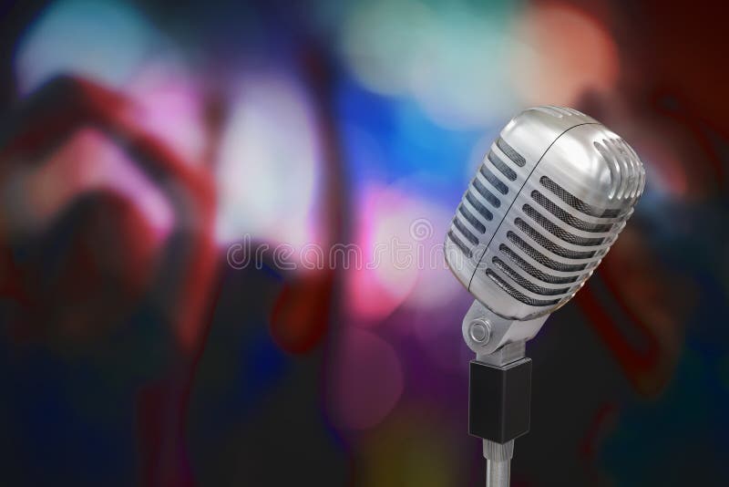 Dancing Guy with Microphone Stock Illustration - Illustration of break ...