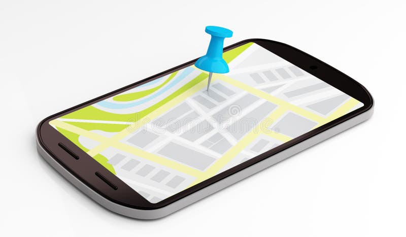 Smartphone navigation stock illustration. Illustration of internet ...
