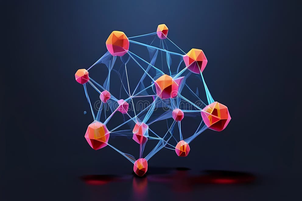 3d Rendered Illustration of a Sphere, Digital Generation Low Poly ...