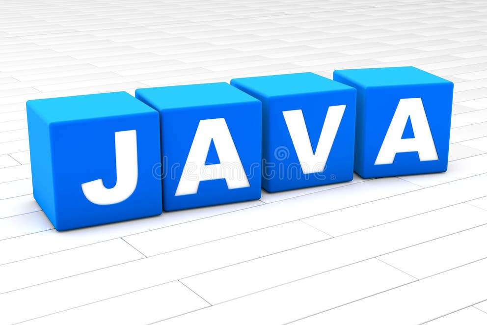 3D Rendered Illustration of the Word Java Stock Illustration ...