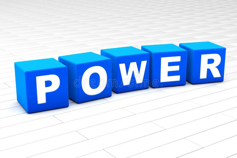 3D Rendered Illustration of the Word Power Stock Illustration ...