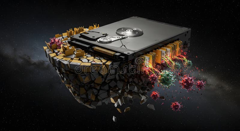 AI Data Destruction stock image. Image of crisis, defense - 372913537