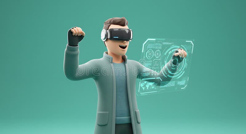 AI-Generated Metaverse Experience Stock Illustration - Illustration of ...