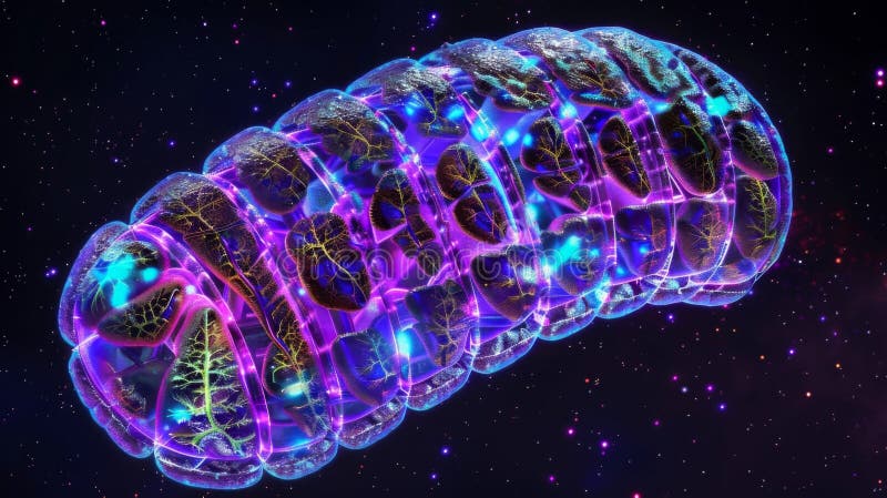 A 3D Rendered Image of a Mitochondrion Showcasing Its Intricate ...