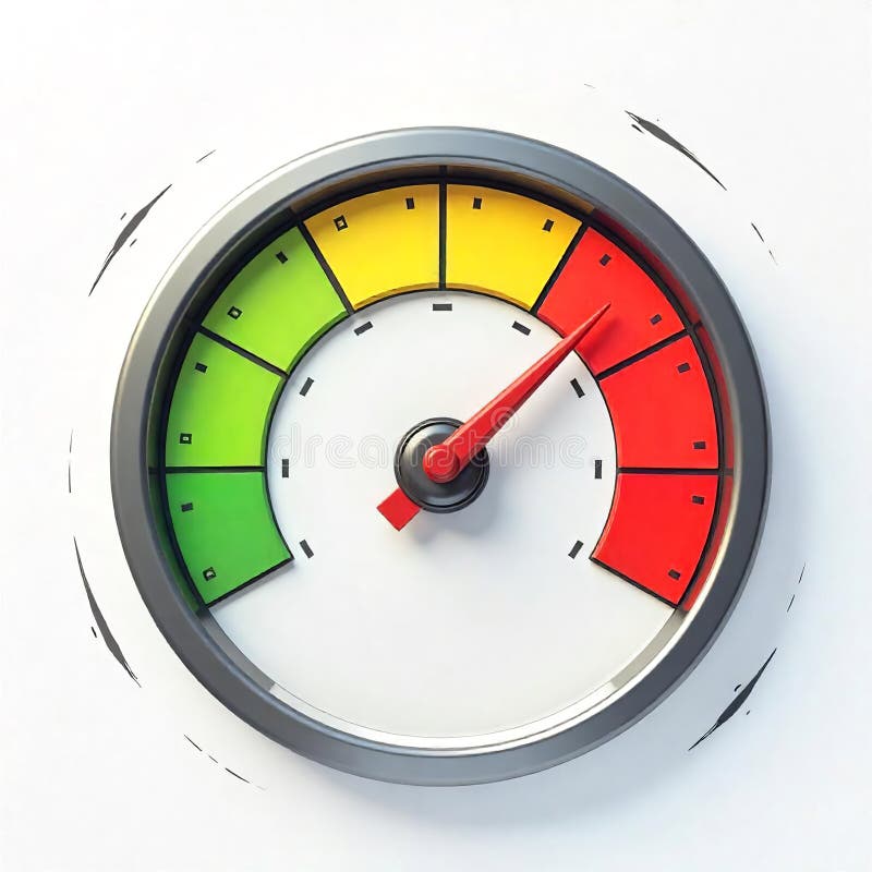 3D Render of a Performance Meter Gauge Image is Generated Using AI ...