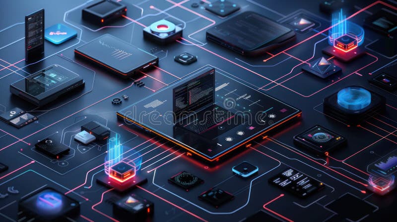 Glowing Interfaces Stock Illustrations – 271 Glowing Interfaces Stock ...