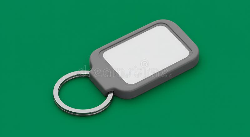 Blank Key Tag Mockup stock illustration. Illustration of presentation ...