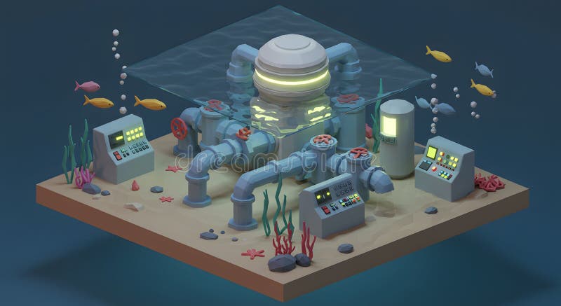 Submerged Polygonal Ecosystem: an Underwater Industrial Installation ...