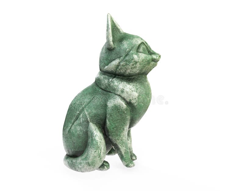 Gold Cat Statue 3d Stock Illustrations – 96 Gold Cat Statue 3d Stock ...