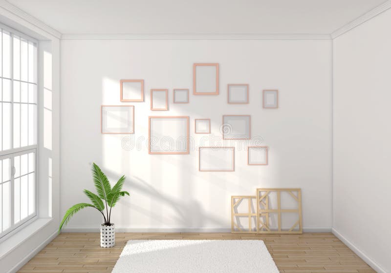 3d Rendered Interior Composition Stock Photo - Image of home, indoor ...