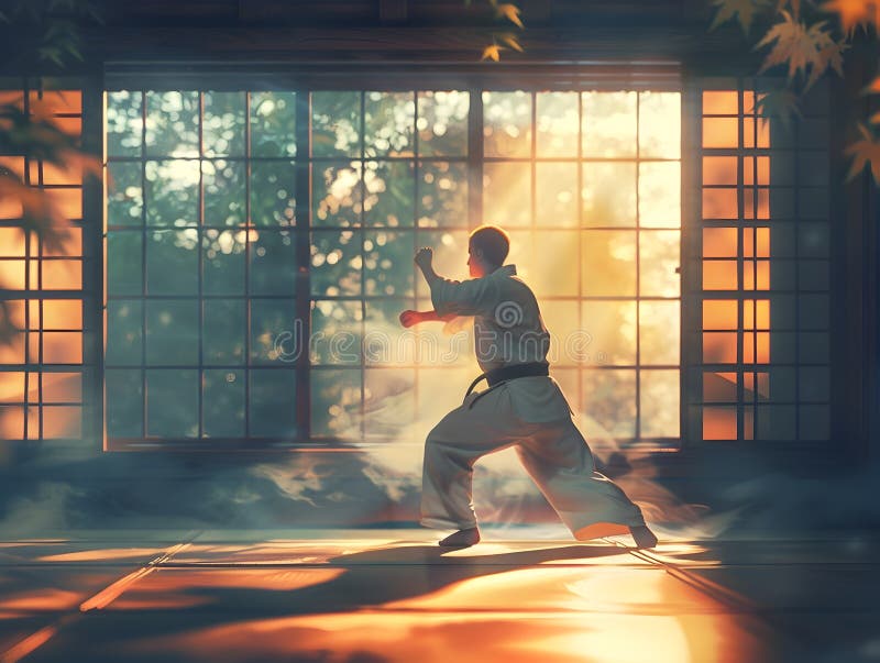 A Jiu Jitsu Practitioner Flowing through Intricate Throws and ...