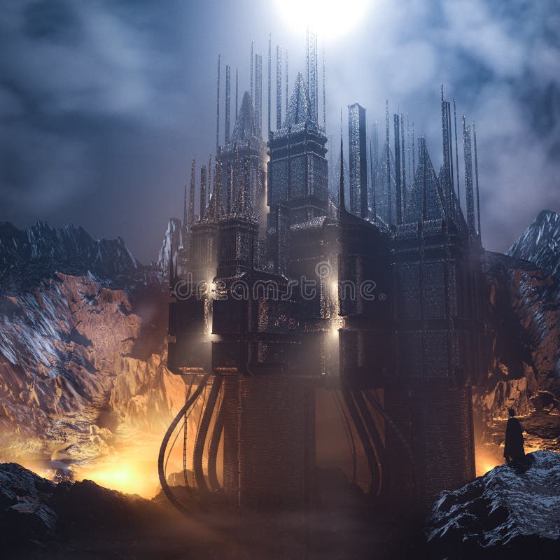 Forgotten Castle stock illustration. Illustration of forgotten - 115000199