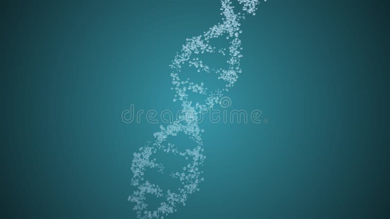 3D Rendered Loopable Animation of Rotating DNA Double Helix Glowing ...