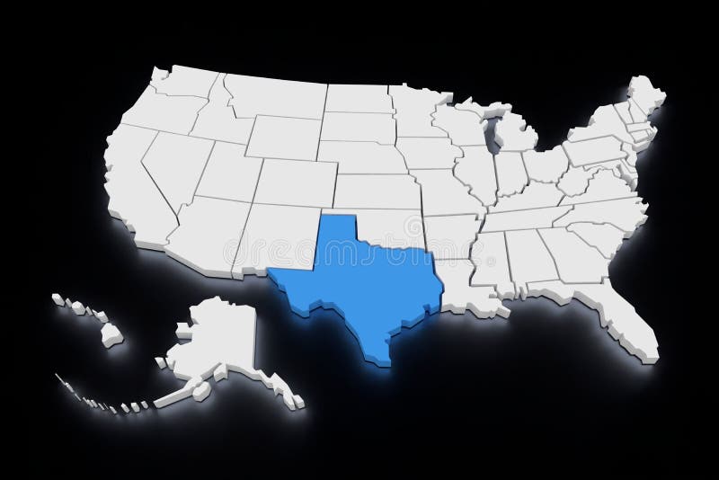 Texas Outline 3d Stock Illustrations – 322 Texas Outline 3d Stock ...