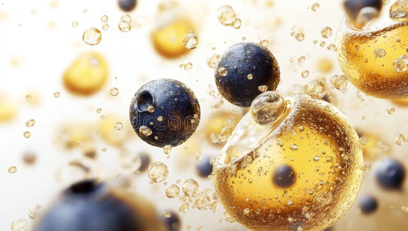 A 3D Rendered Medical Illustration Depicts Bacteria Floating in a Gray ...