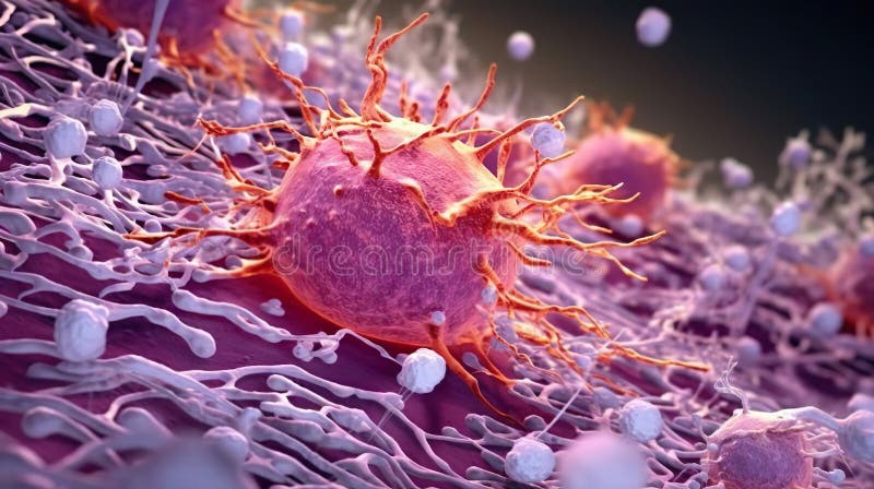 3d Rendered Medically Accurate Illustration of a Cancer Cell Stock ...