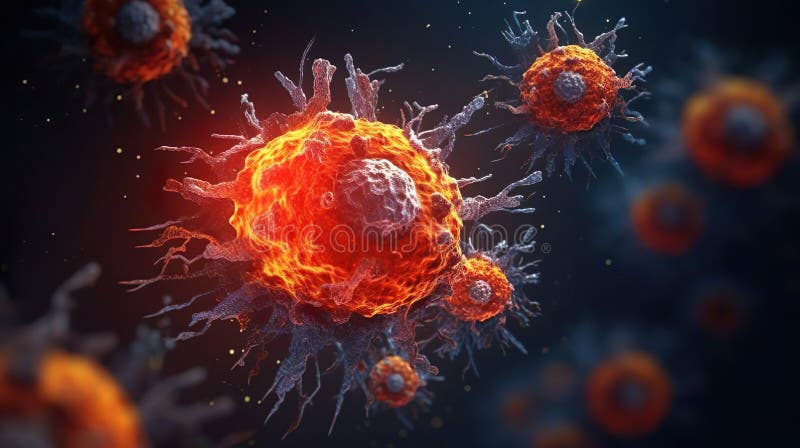 3d Rendered Medically Accurate Illustration of a Cancer Cell Stock ...