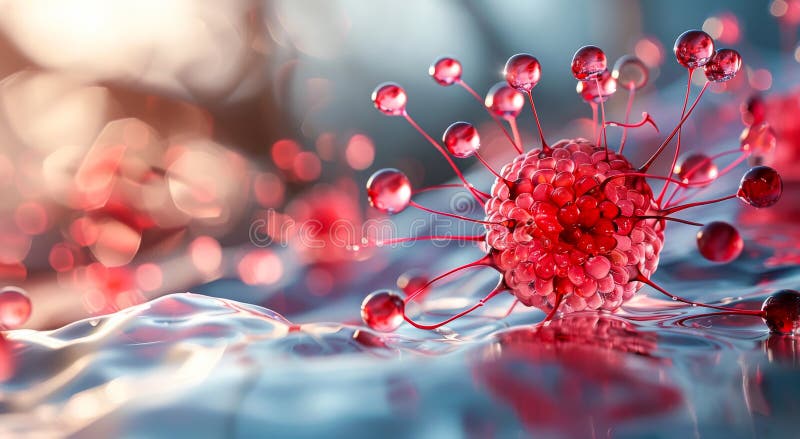 3d Rendered Medically Accurate Illustration of Cancer Cell Stock ...