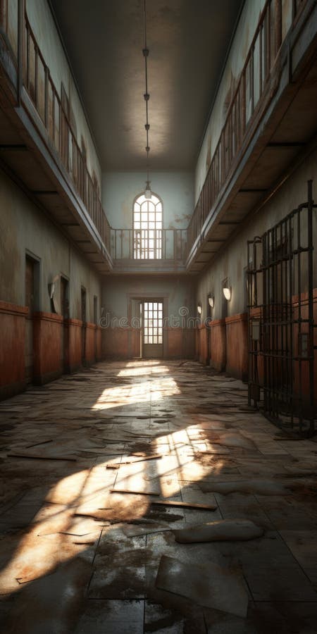 Rusticcore Neoclassical Prison Room: Detailed 3d Rendering with Vray ...