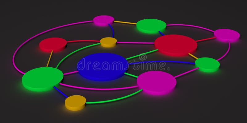 Connections scheme stock illustration. Illustration of relationship ...