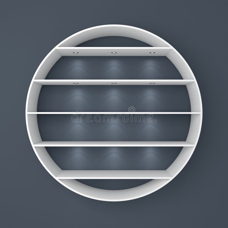 3d rendered modern shelf stock illustration. Illustration of furniture ...