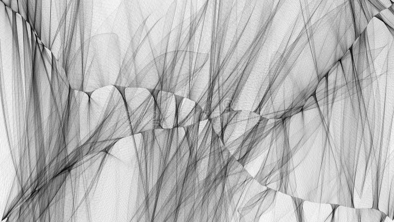 3D Rendered Monochrome Veil Stock Illustration - Illustration of ...