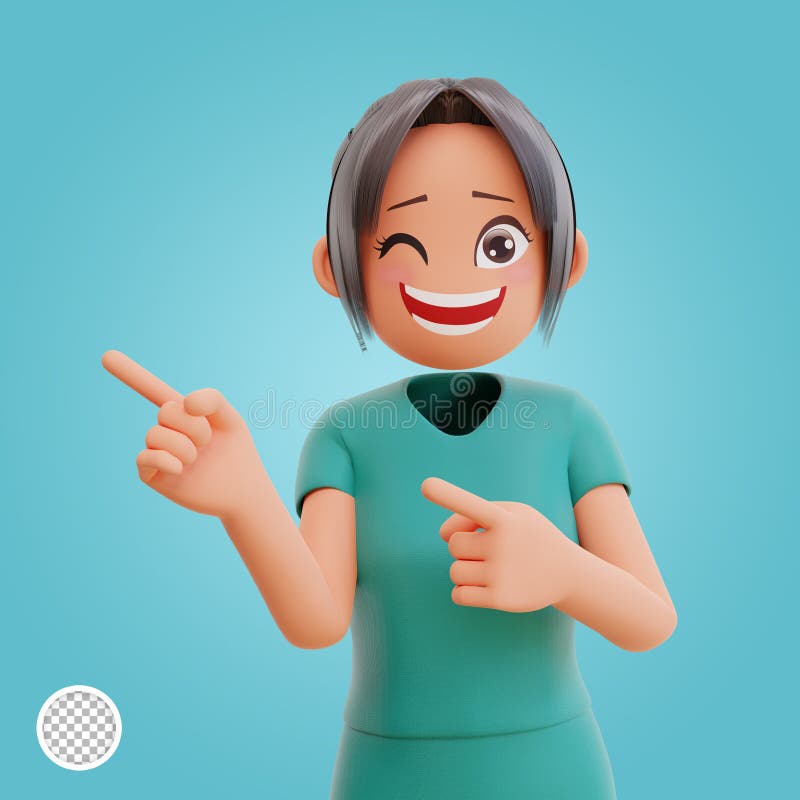 Nurse Pointing Stock Illustrations – 1,147 Nurse Pointing Stock ...