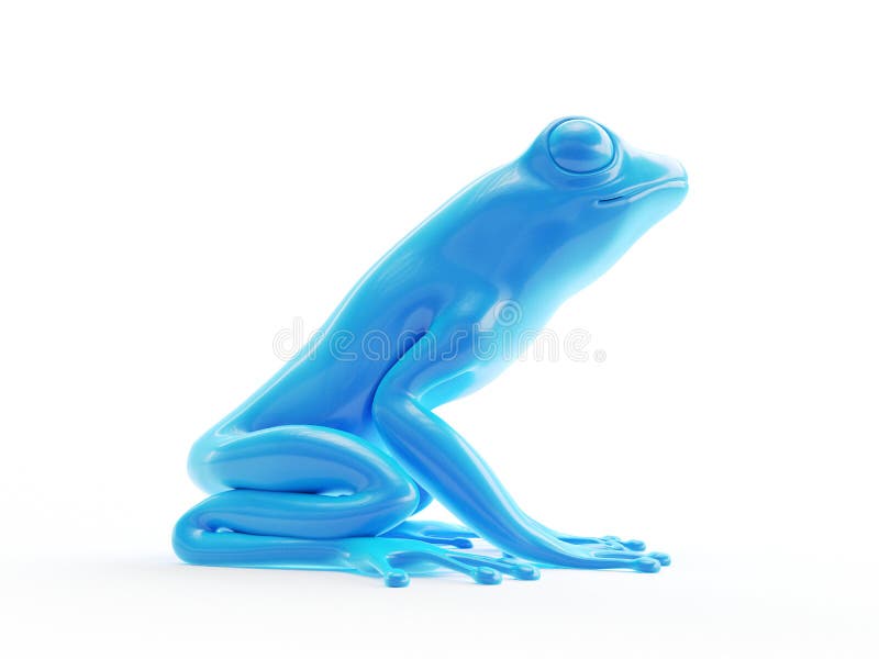 An abstract blue frog stock illustration. Illustration of frog - 169311216