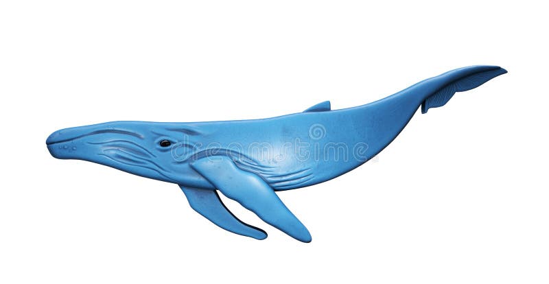 3d Rendered Object Illustration of an Abstract Blue Whale Stock ...