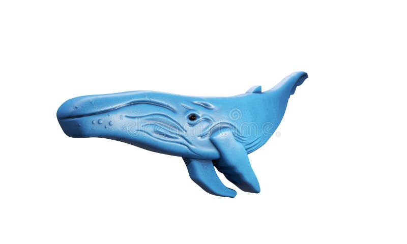 3d Rendered Object Illustration of an Abstract Blue Whale Stock ...