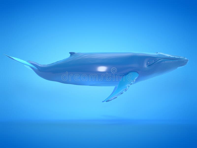 An abstract blue whale stock illustration. Illustration of whale ...