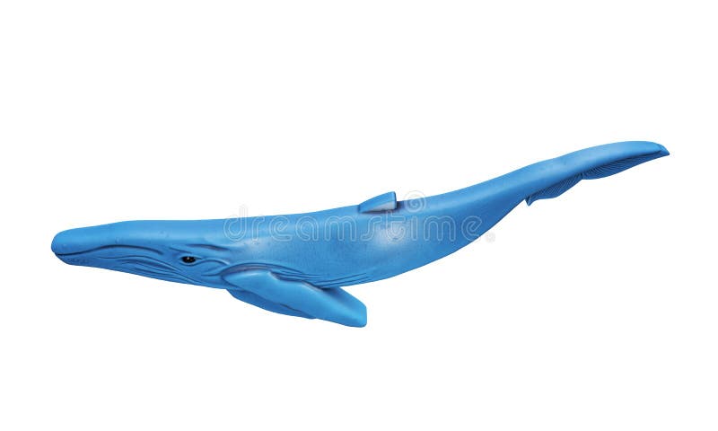 3d Rendered Object Illustration of an Abstract Blue Whale Stock ...