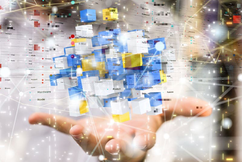 3D Rendered Paragraph Section Sign Hovering in Mans Hand Stock ...