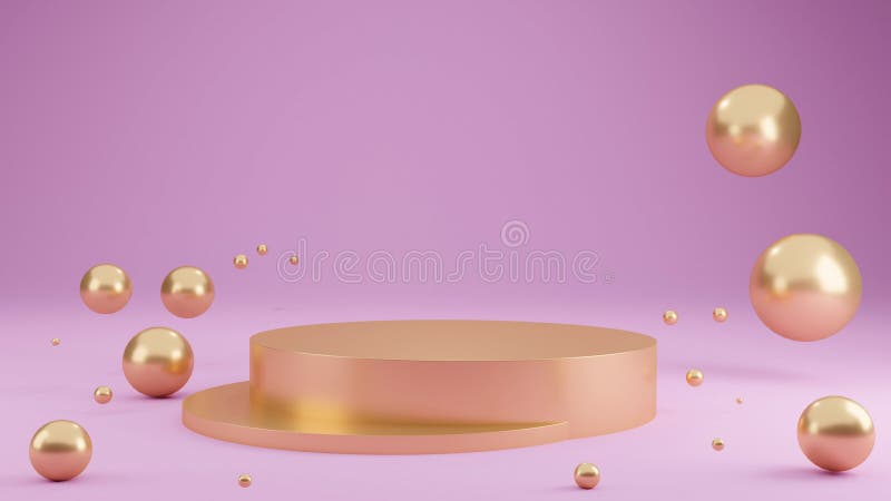 3d Rendered. Pedestal for Platform or Display Product Stand Stock ...