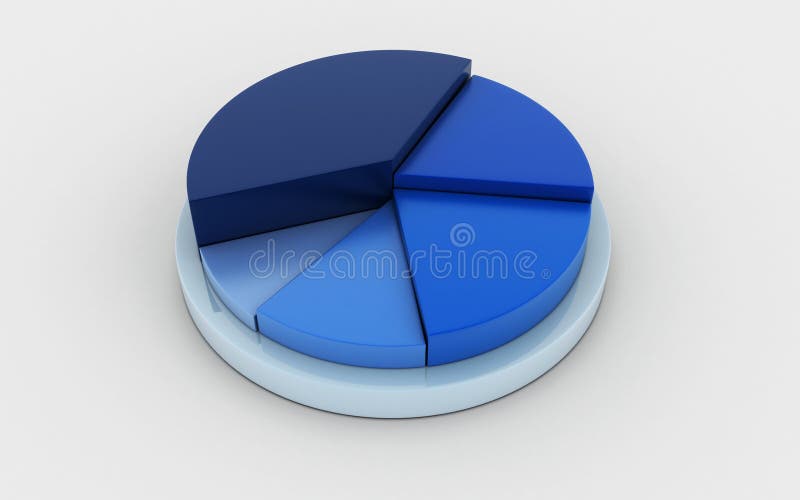 Blue 3d Rendered Pie Chart Stock Illustrations – 43 Blue 3d Rendered ...