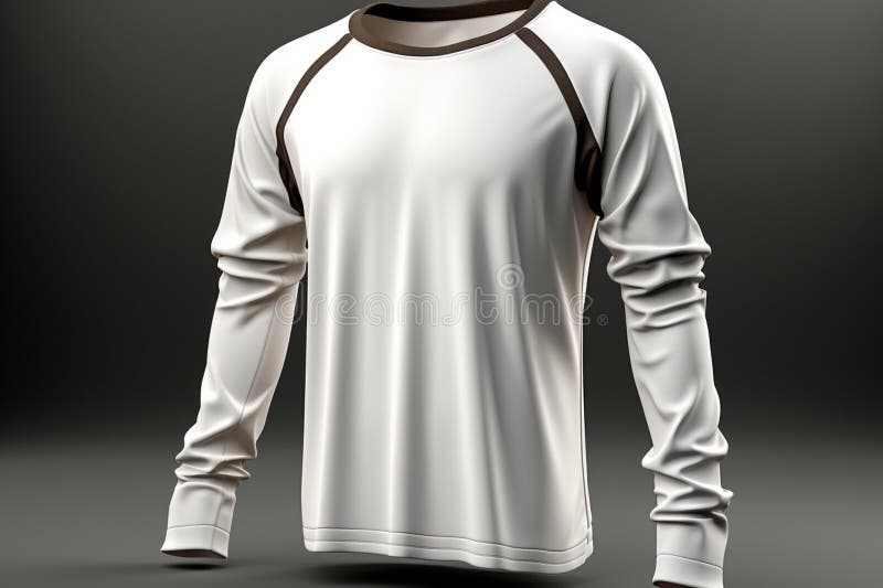 3D-rendered Raglan Tops, Black & White Trendy, Clean-cut Style Stock ...