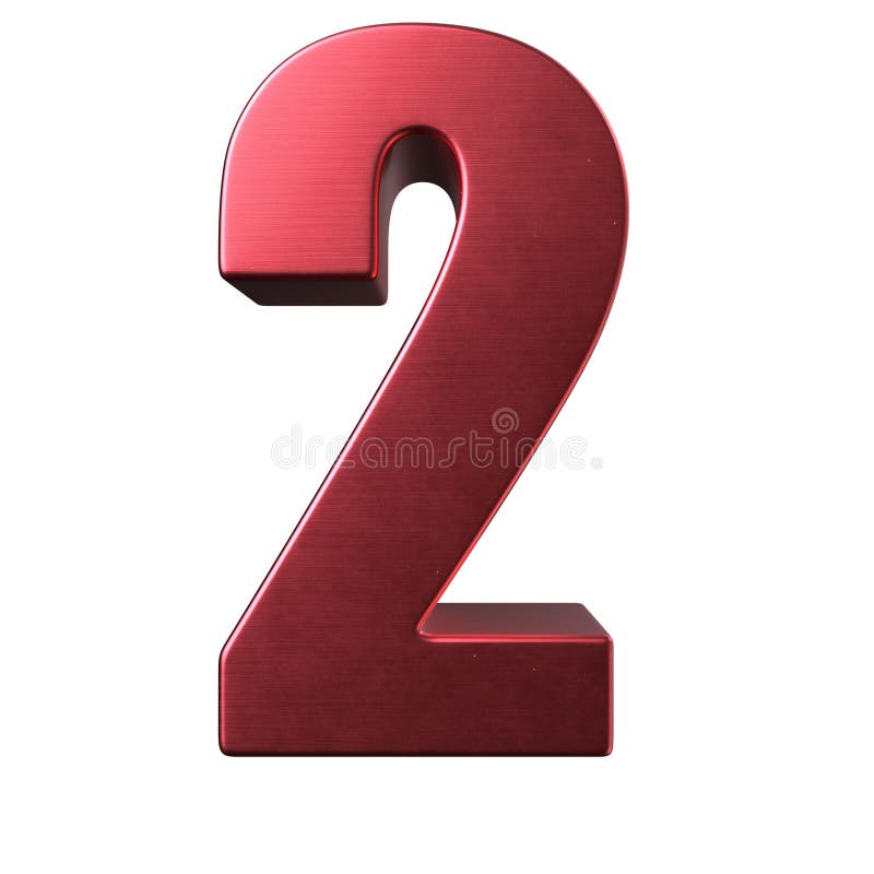 Number 2 3d Red White Stock Illustrations – 694 Number 2 3d Red White ...