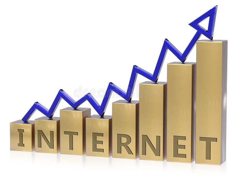 Rising funding graph stock illustration. Illustration of business ...