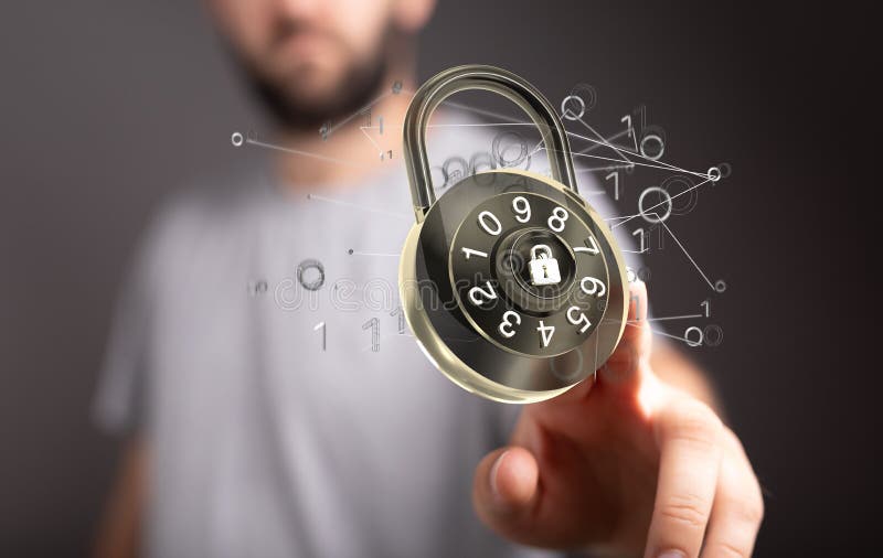 3d Man Lock Screen Stock Illustrations – 469 3d Man Lock Screen Stock ...