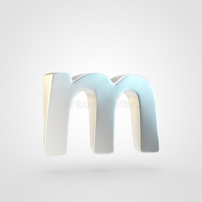 3D Rendered Silver Number 1 Isolated on White Background. Stock ...