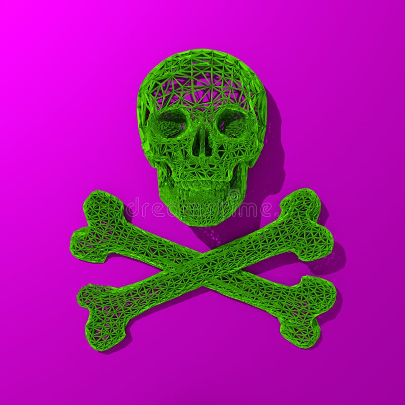 Low Poly Rendered Skull Illustration Stock Illustrations – 7 Low Poly ...