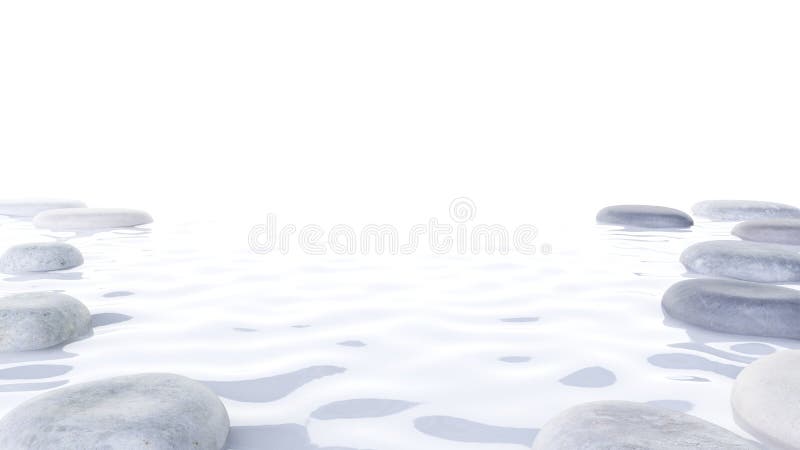 Floating Stones in the Desert Stock Illustration - Illustration of pile ...
