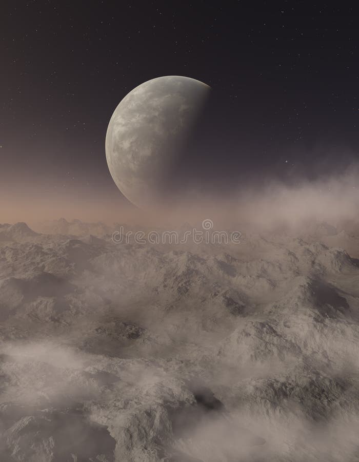 3d Rendered Space Art: Alien Planet Stock Illustration - Illustration ...