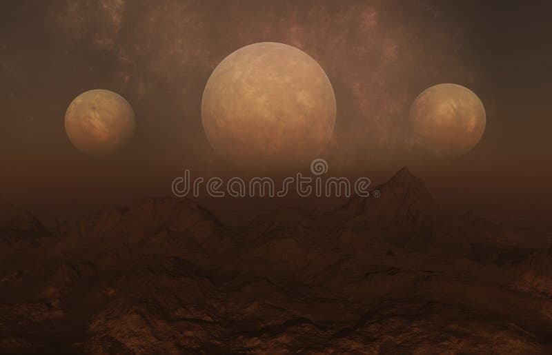 3d Rendered Space Art: Alien Planet Stock Illustration - Illustration ...