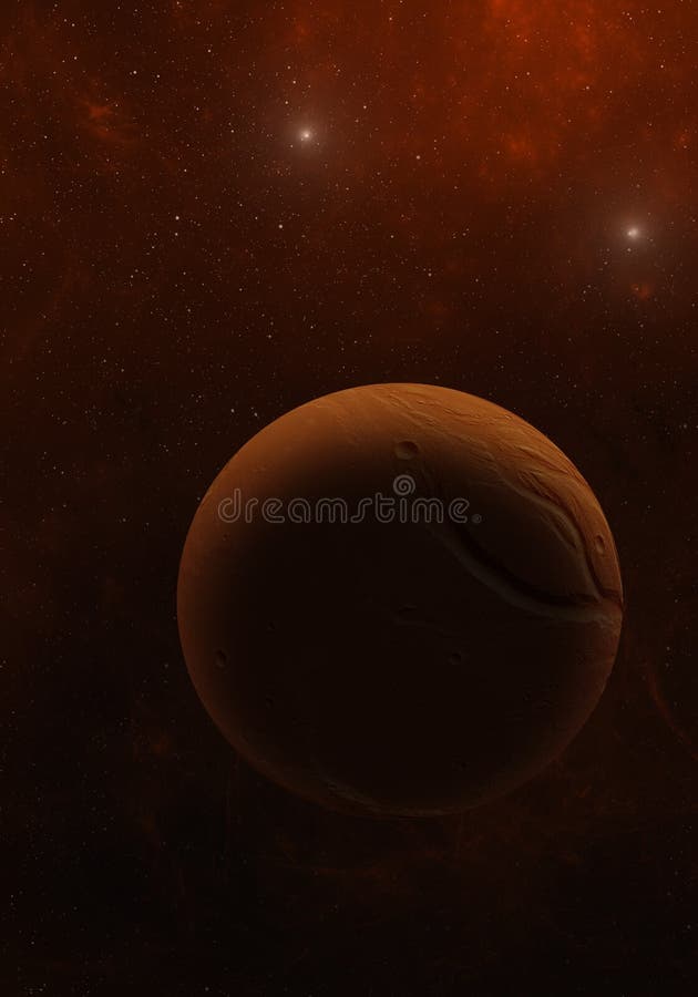 3d Rendered Space Art: Alien Planet in Outer Space. Imaginary View of a ...