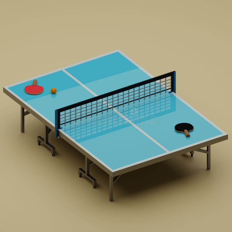 3d rendered table tennis stock illustration. Illustration of sport ...