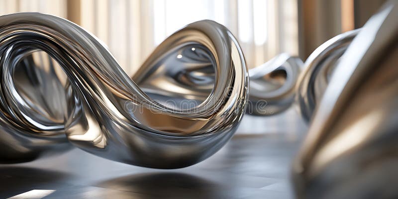 3D Rendered Texture of Liquid Metal with a Reflective Surface for SciFi ...