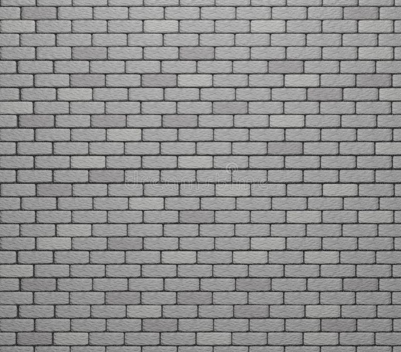 White Brick Wall Texture / Background Render. Stock Illustration ...