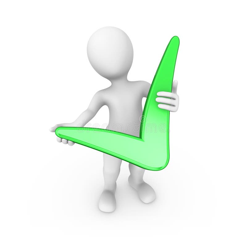 Human With Big Positive Symbol Stock Illustration - Illustration of ...